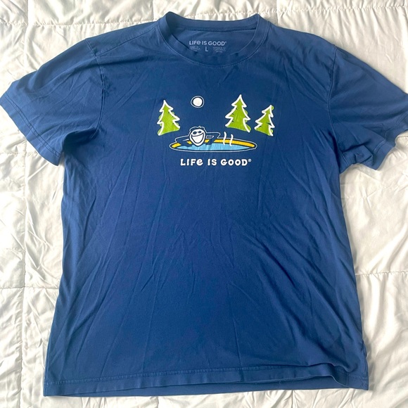 Life Is Good | Shirts | Vintage Life Is Good Swimming Tshirt | Poshmark